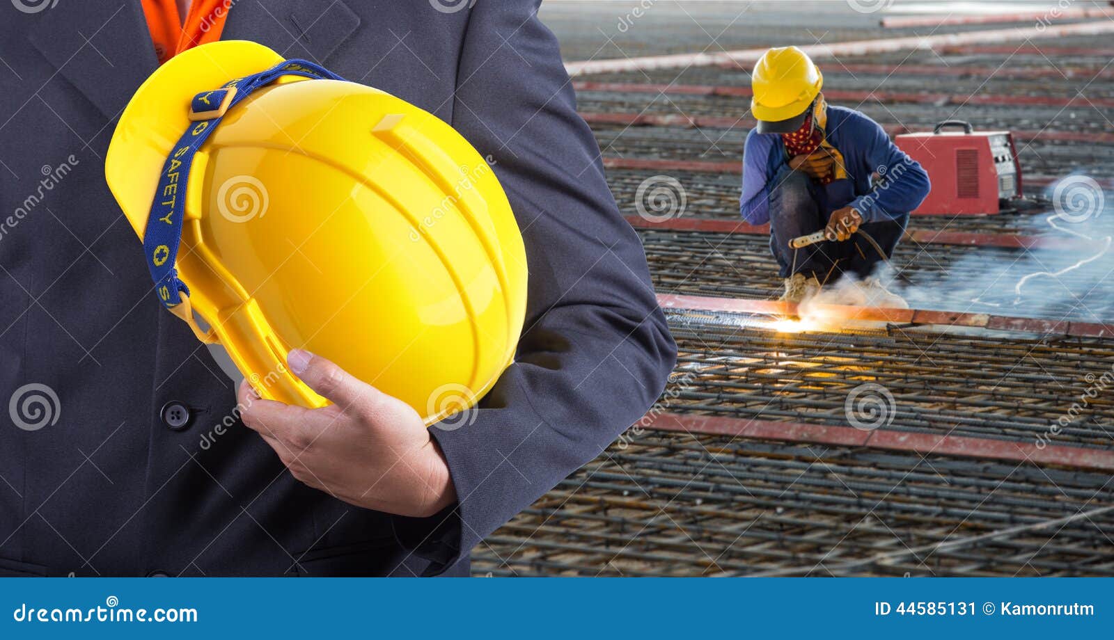 Worker Or Engineer Holding In Hands Yellow Helmet Stock Image ... Worker Or Engineer Holding In Hands Yellow Helmet Stock Image ...