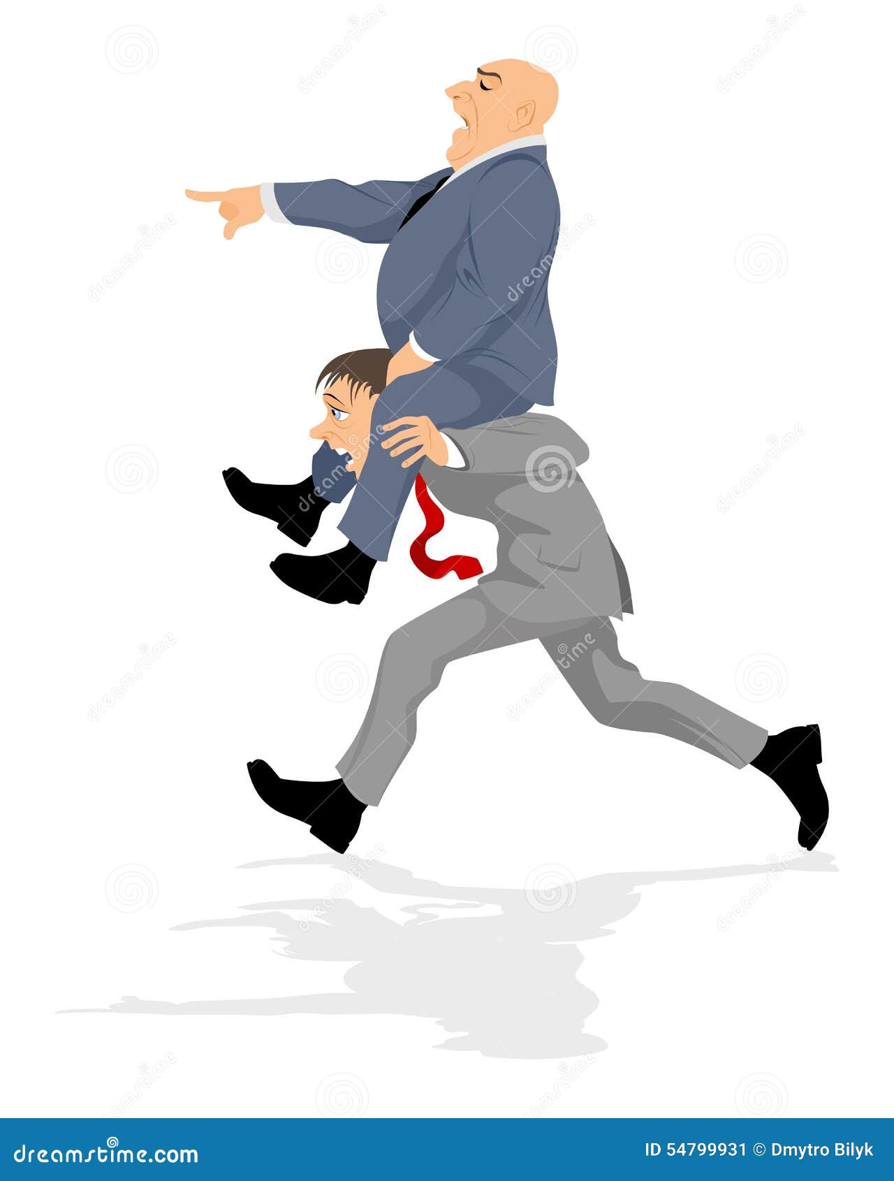 Worker and exploiter stock vector. Illustration of human - 54799931