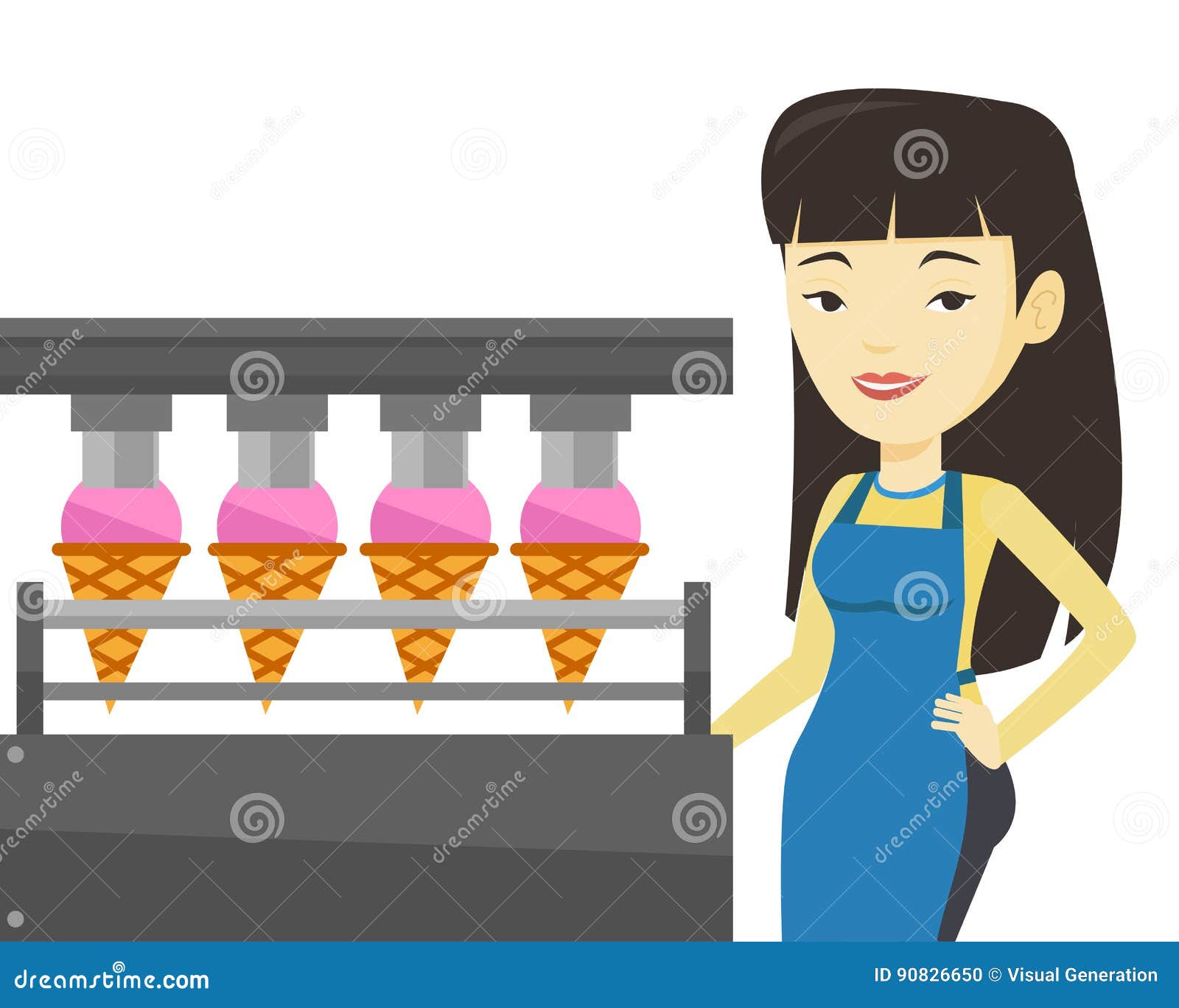 Asian Factory Worker Makes A Selfie Vector Illustration | CartoonDealer ... Asian Factory Worker Makes A Selfie Vector Illustration | CartoonDealer ...