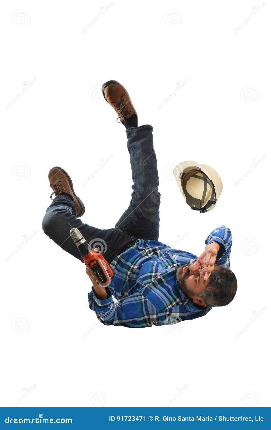 Worker Falling On Floor Royalty-Free Stock Photography | CartoonDealer ...