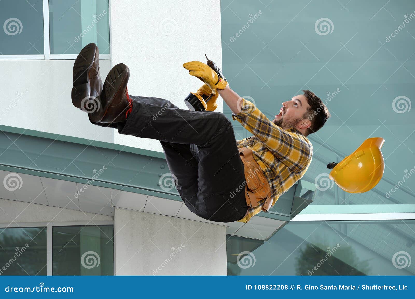 Worker Falling from Ledge stock photo. Image of slipping - 108822208 Worker Falling from Ledge stock photo. Image of slipping - 108822208