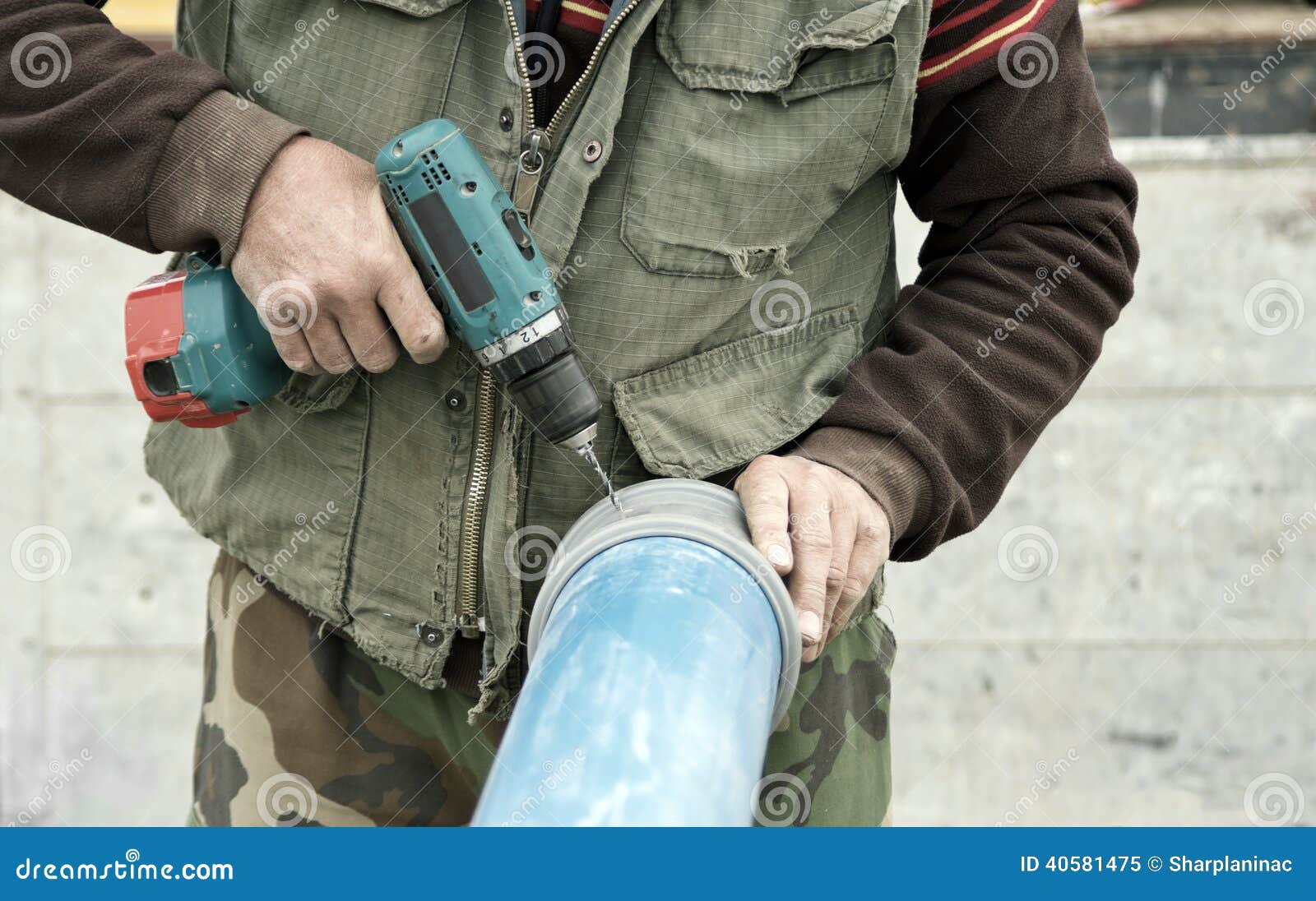 Worker Fixing Screws Close Up Stock Image - Image of fixing, electric ...