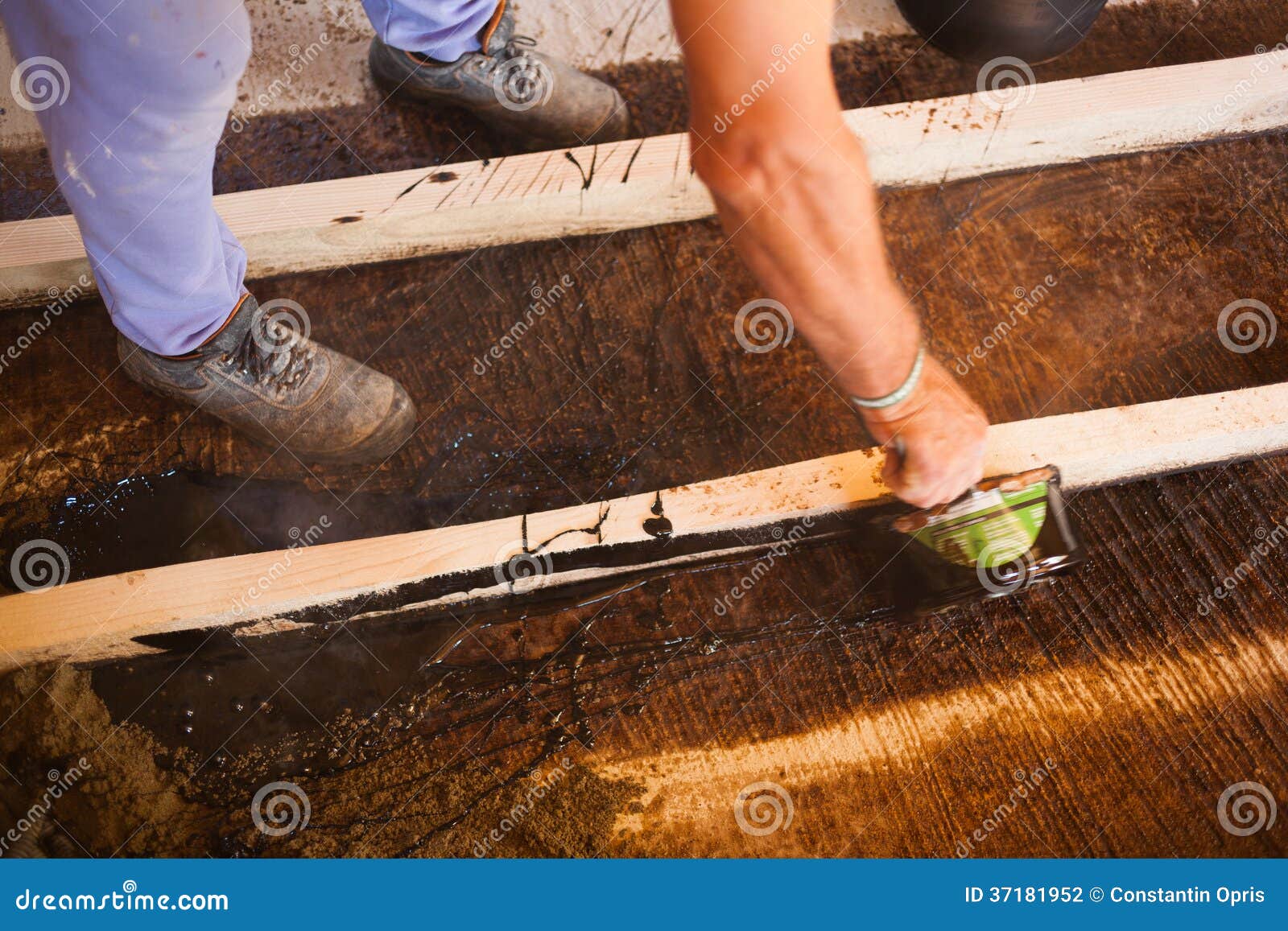 Worker fixing structure stock photo. Image of boarding - 37181952