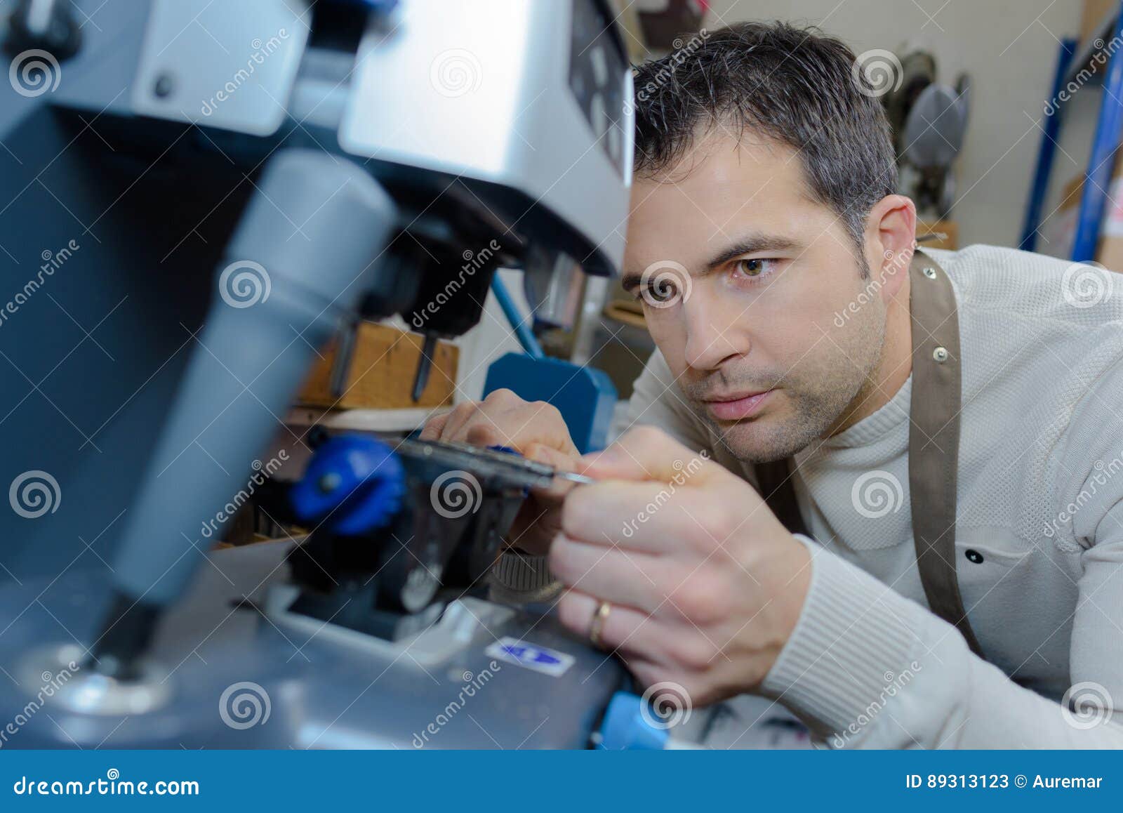Worker focused on work stock image. Image of labor, order - 89313123