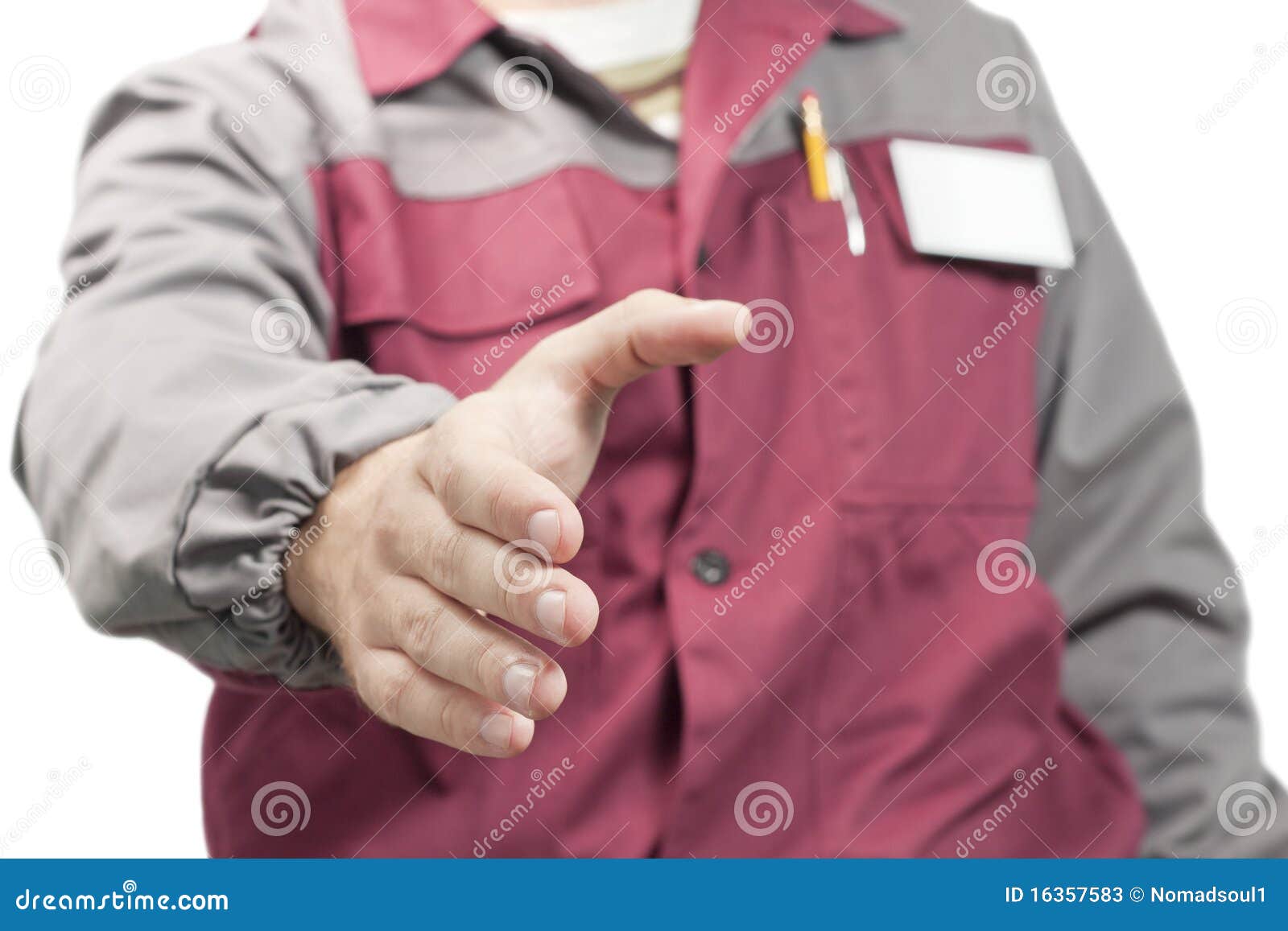 Worker giving a hand stock image. Image of hand, aspirations - 16357583
