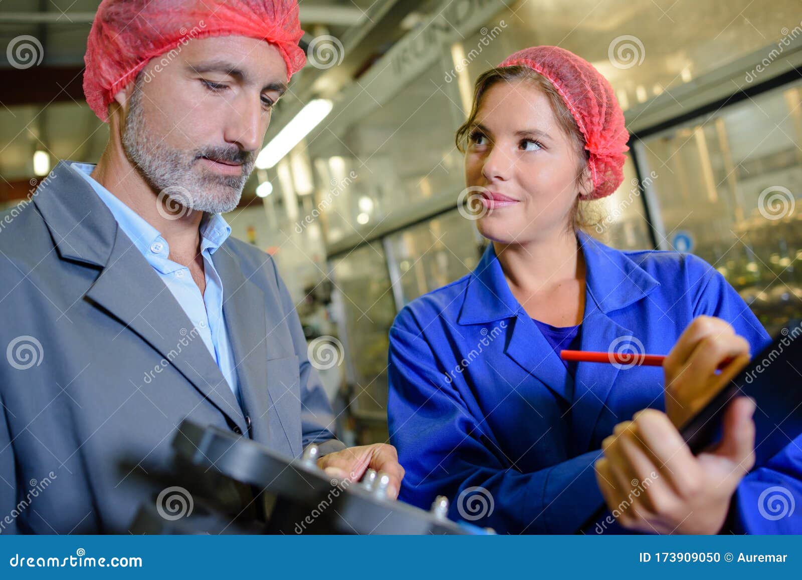 Worker Giving Instructions and Information Stock Photo - Image of ...