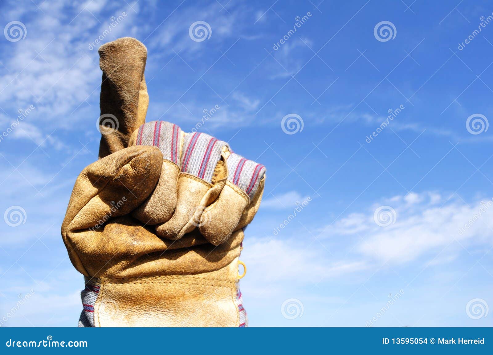 Worker Giving the Number One Sign Stock Photo - Image of number, winner ...