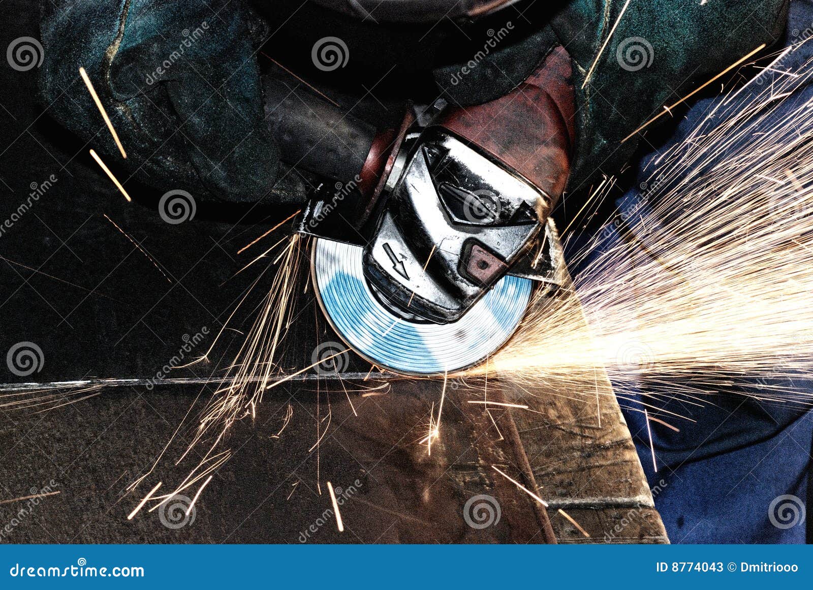 Worker grinding stock image. Image of manual, fabricate - 8774043