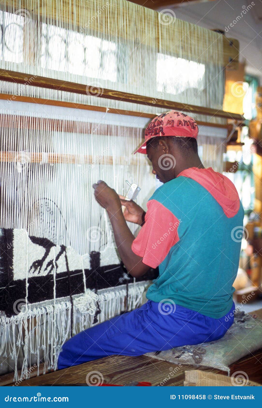 Worker Hand Weaving a Wool Carpet Editorial Stock Photo - Image of wool ...