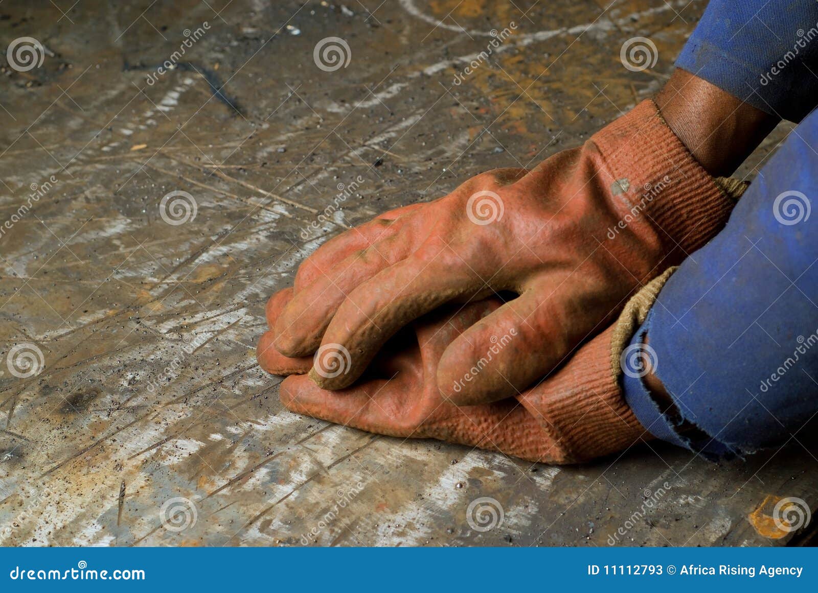 Worker Hands in Protective Gloves Stock Image - Image of machinist ...