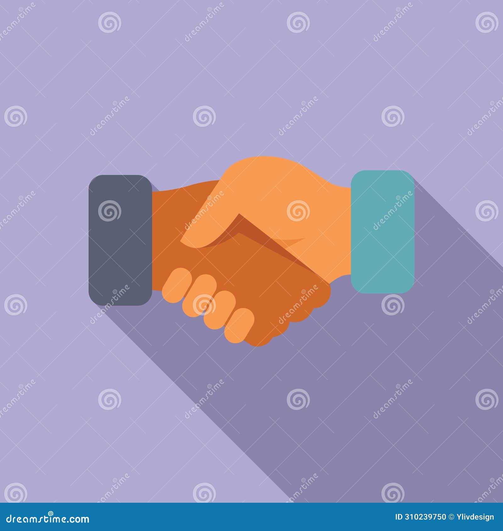 Worker Handshake Icon Flat Vector. Business Coping Skills Stock Vector ...
