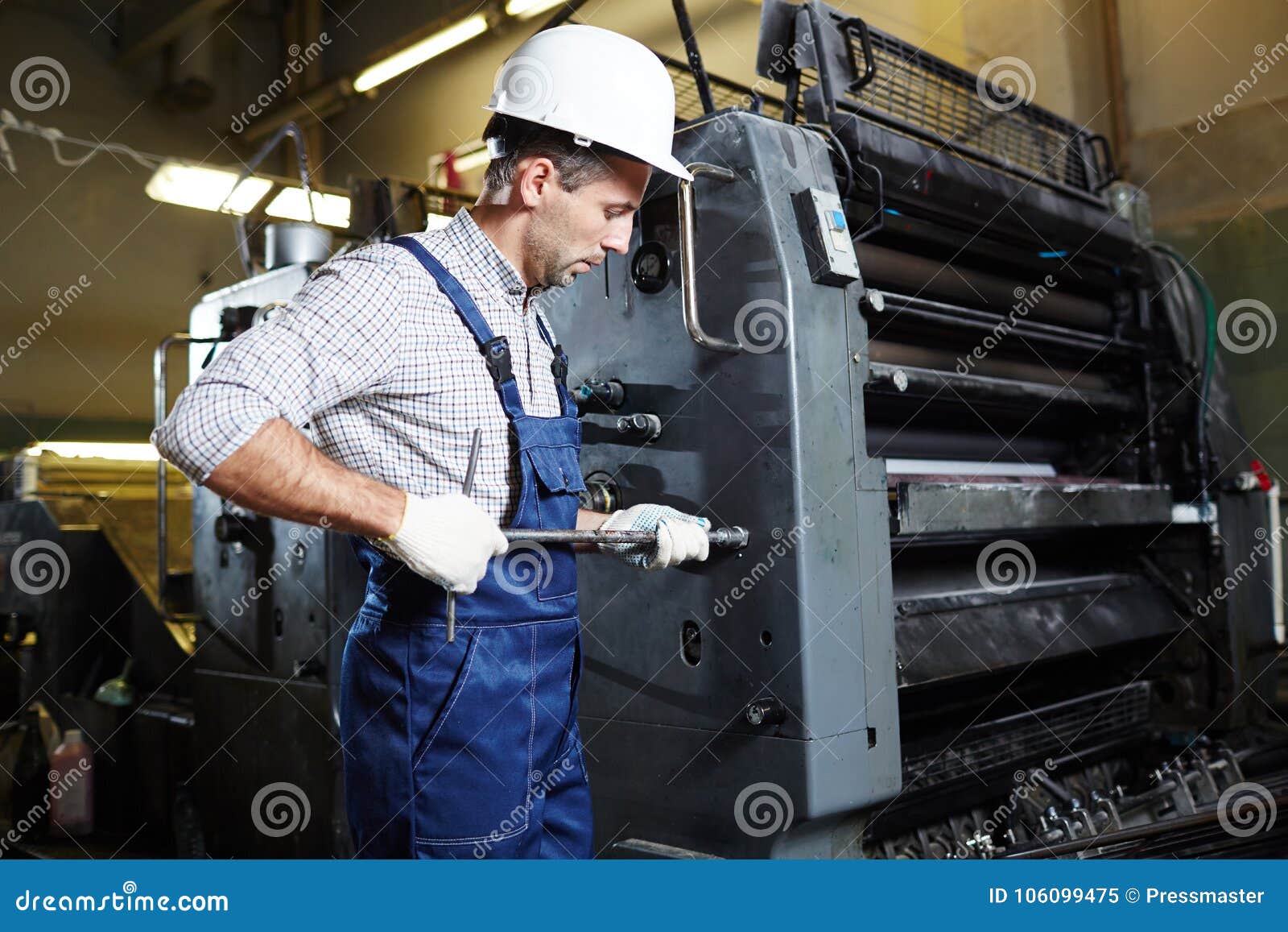 Repairing machine stock image. Image of service, personnel - 106099475