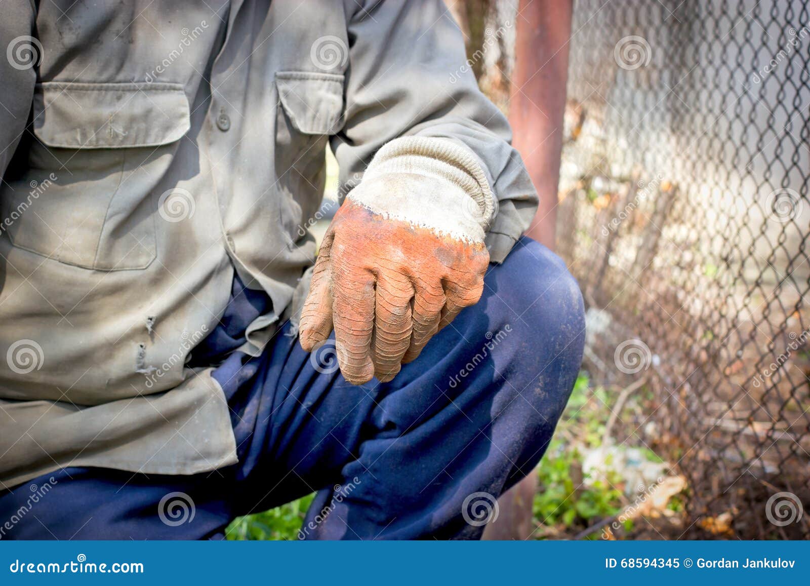 Worker on Hard Work - Drudgery Work (need a Break - Pause) Stock Image ...