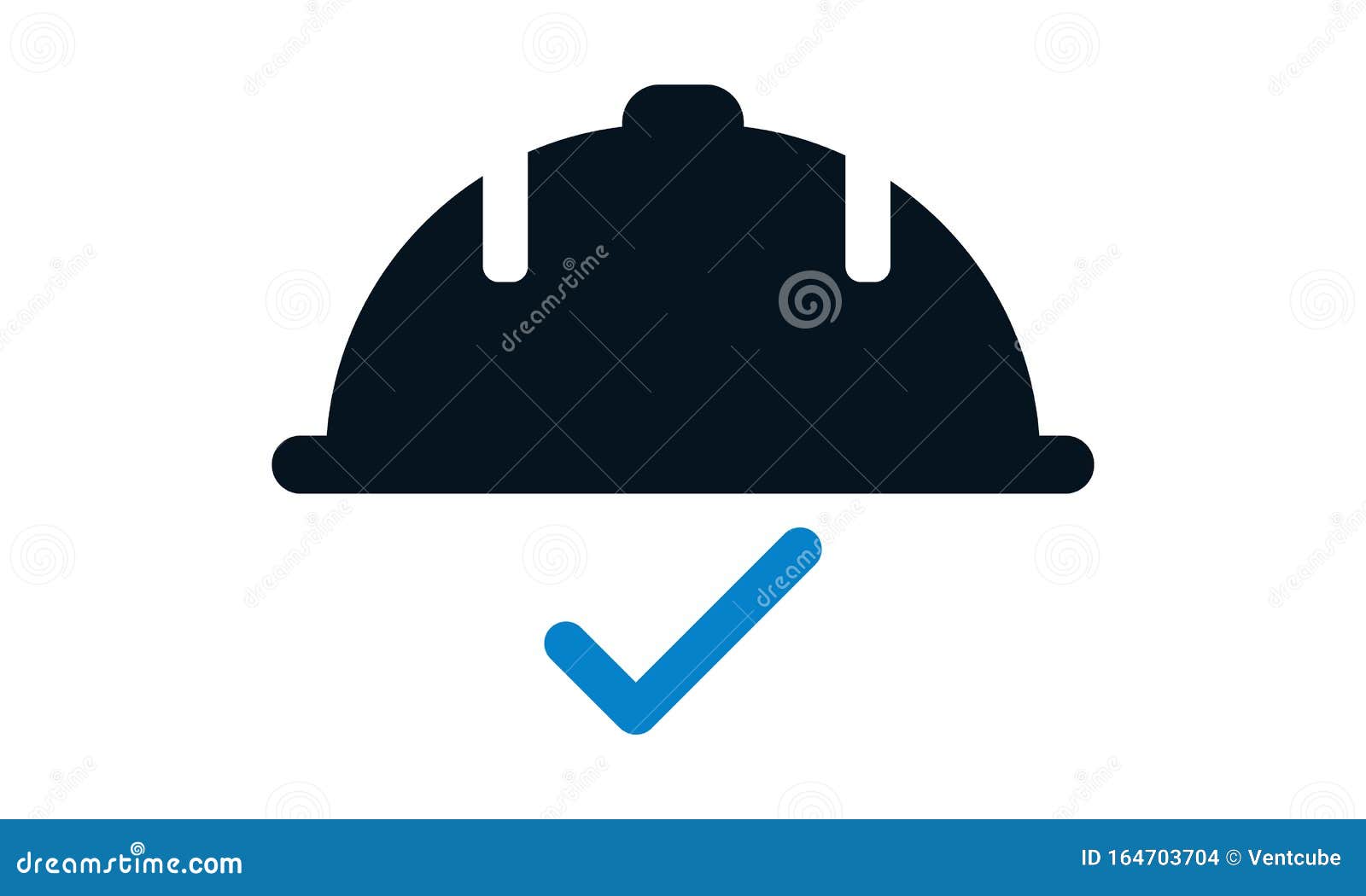 Worker Hat Safety Icon Vector Image Stock Illustration - Illustration ...