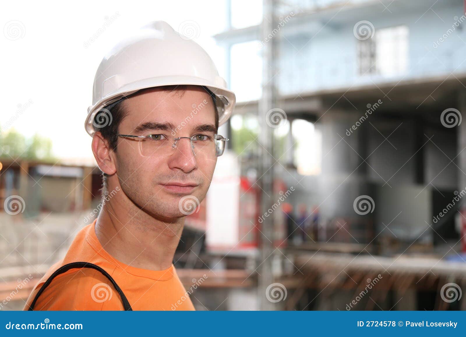 Worker in the helmet stock photo. Image of helmet, growth - 2724578