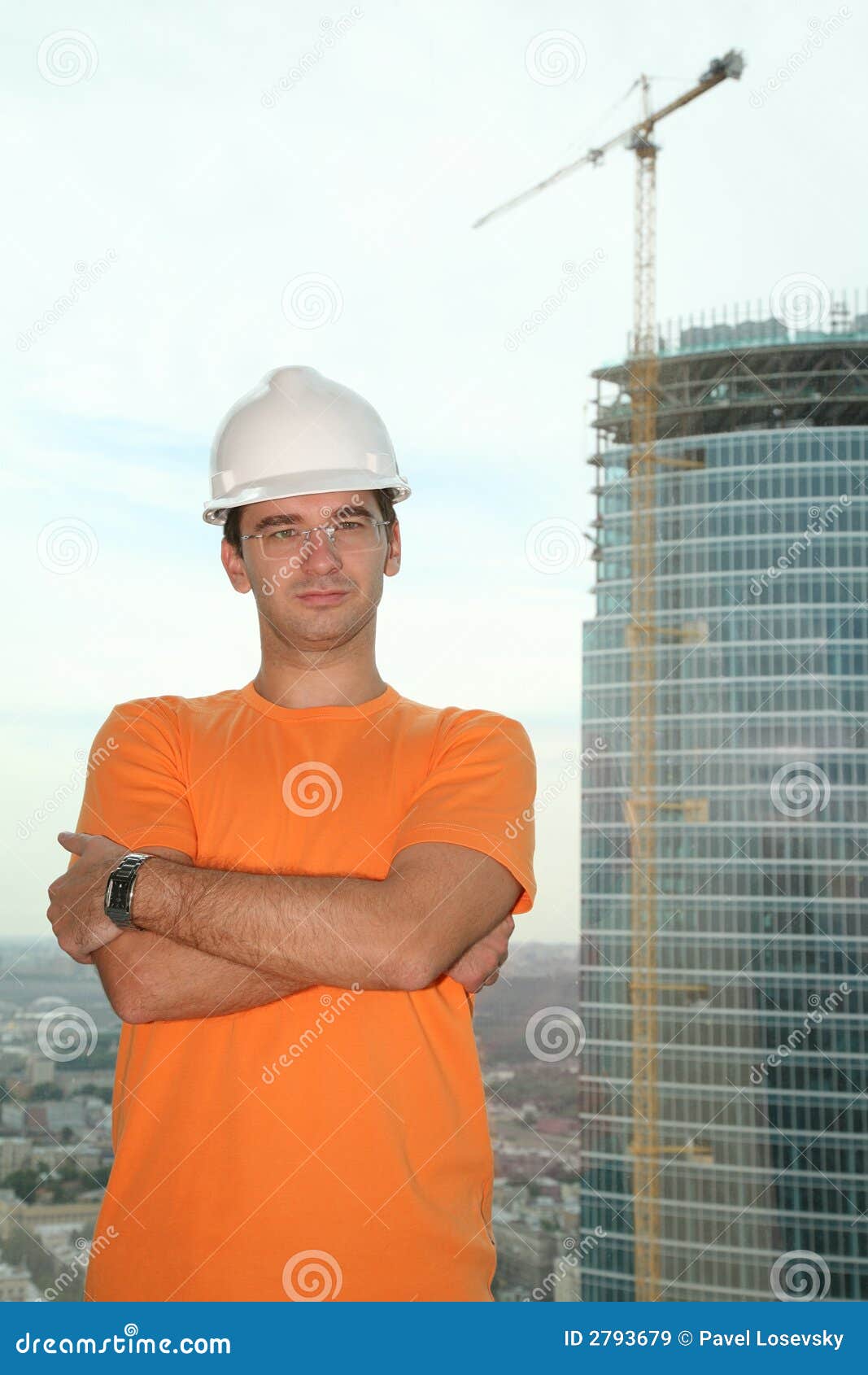 Worker in the helmet stock image. Image of construction - 2793679
