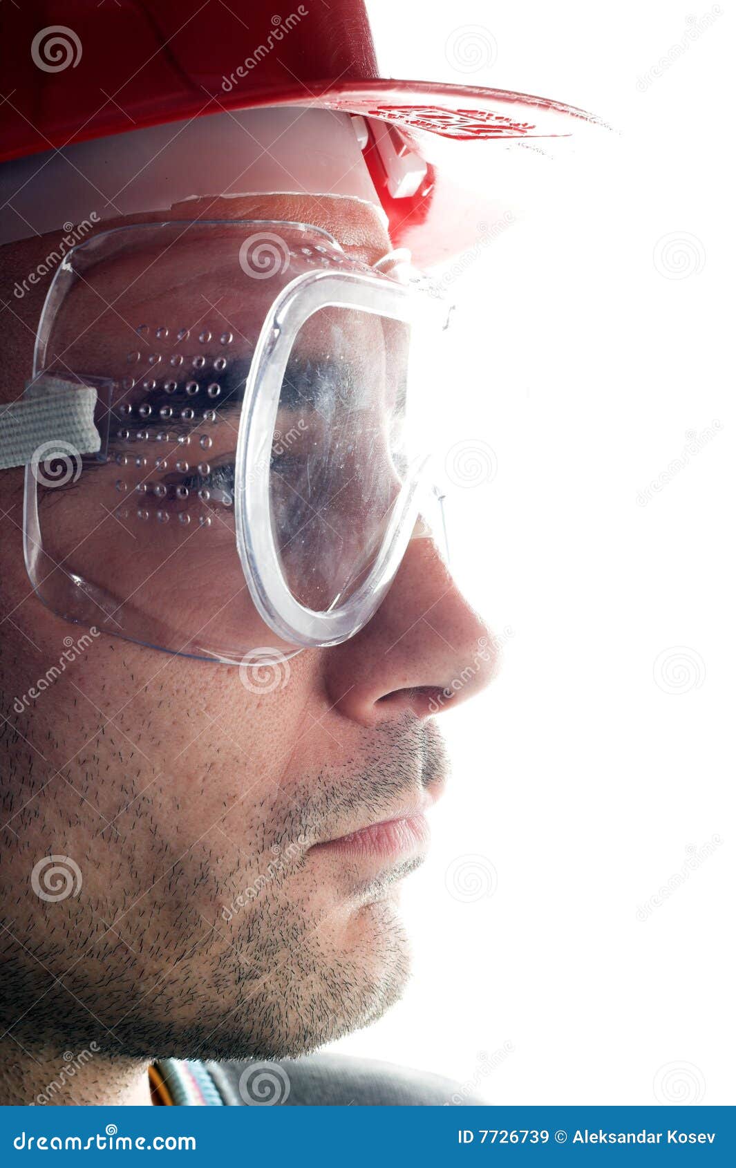 Worker with helmet stock image. Image of mask, personal - 7726739