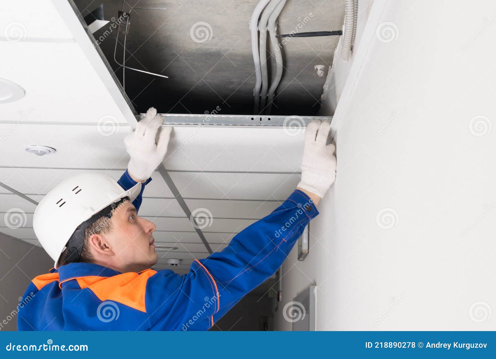 Installation Of False Ceilings Royalty-Free Stock Photo | CartoonDealer ...