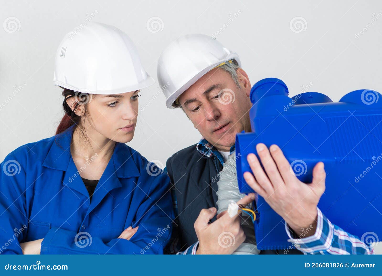 Worker Holding Condensation Control Box Stock Photo - Image of control ...