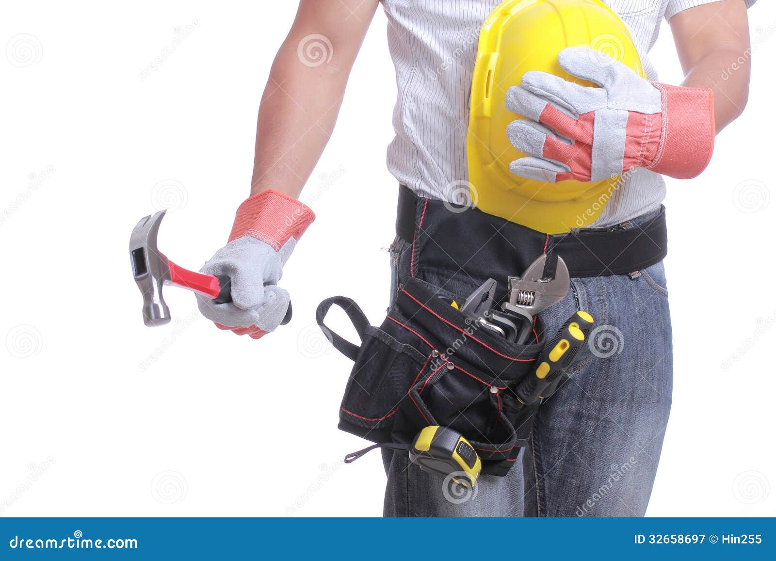 Worker holding tool stock image. Image of people, carpenter - 32658697