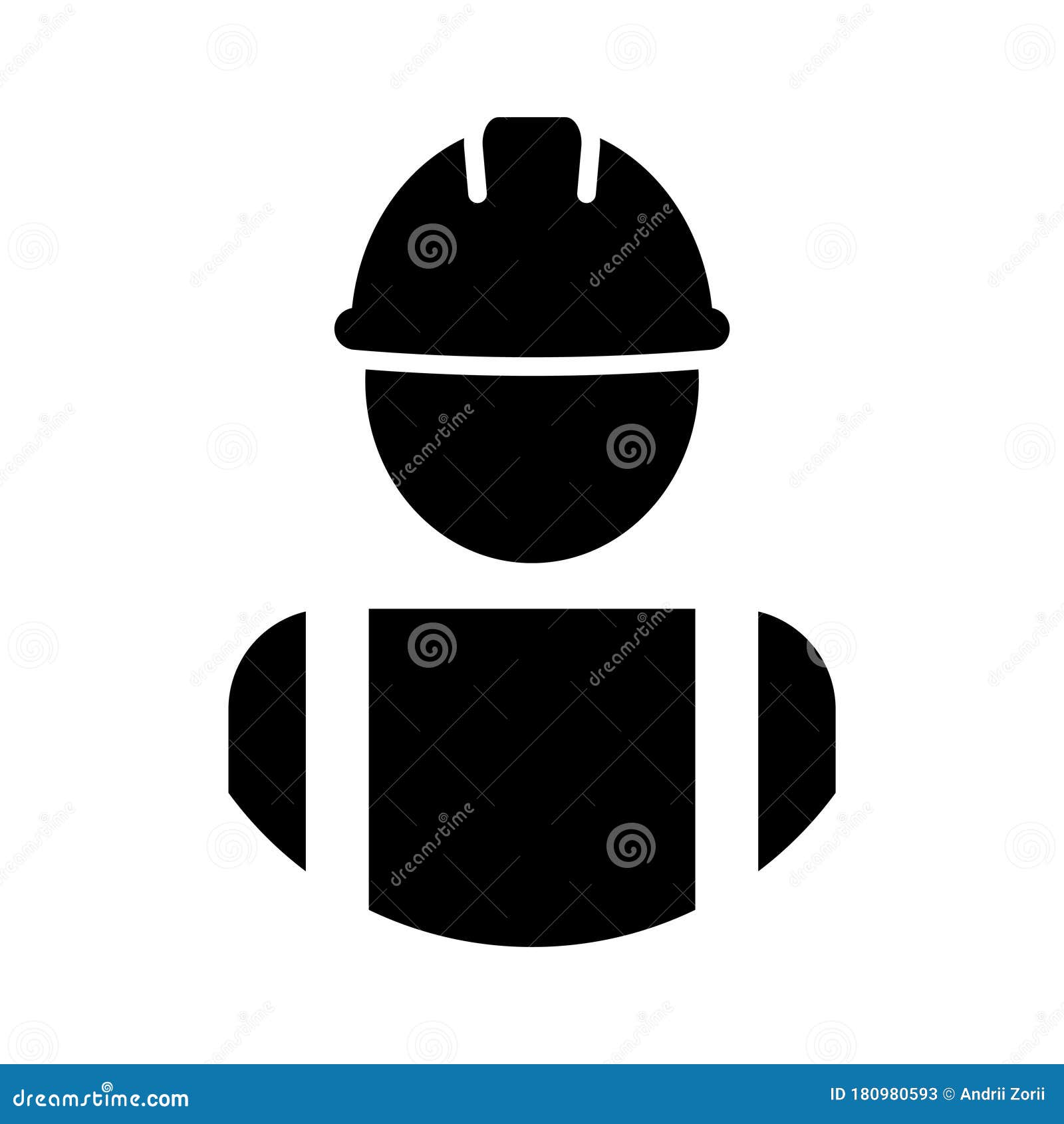 Worker Icon. Construction Worker Icon Stock Illustration - Illustration ...