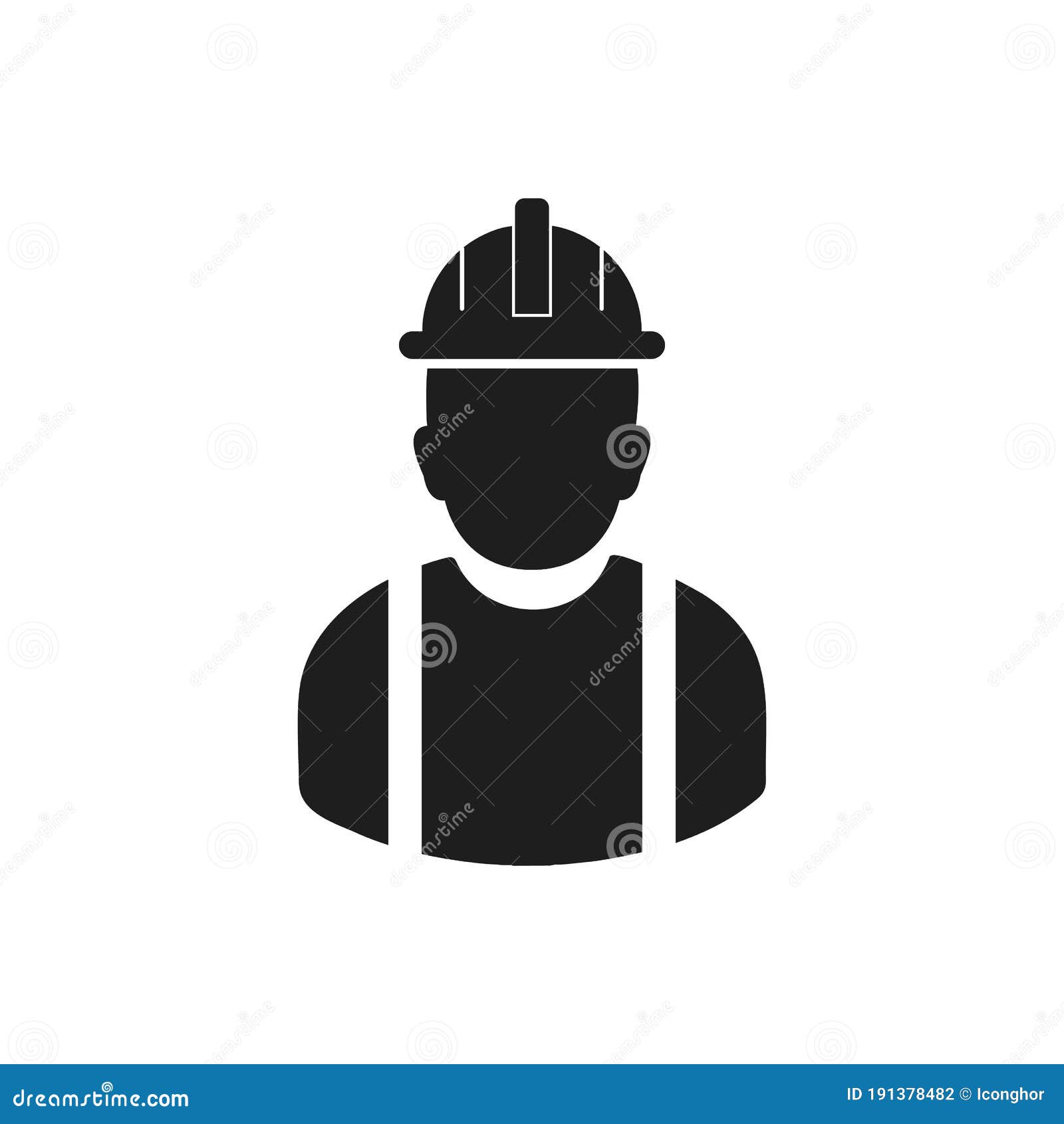 Worker Icon. stock vector. Illustration of employee - 191378482