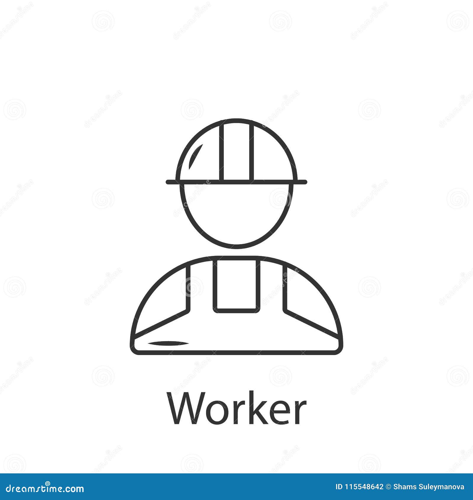 Worker Icon Icon. Simple Element Illustration. Worker Icon Symbol ...