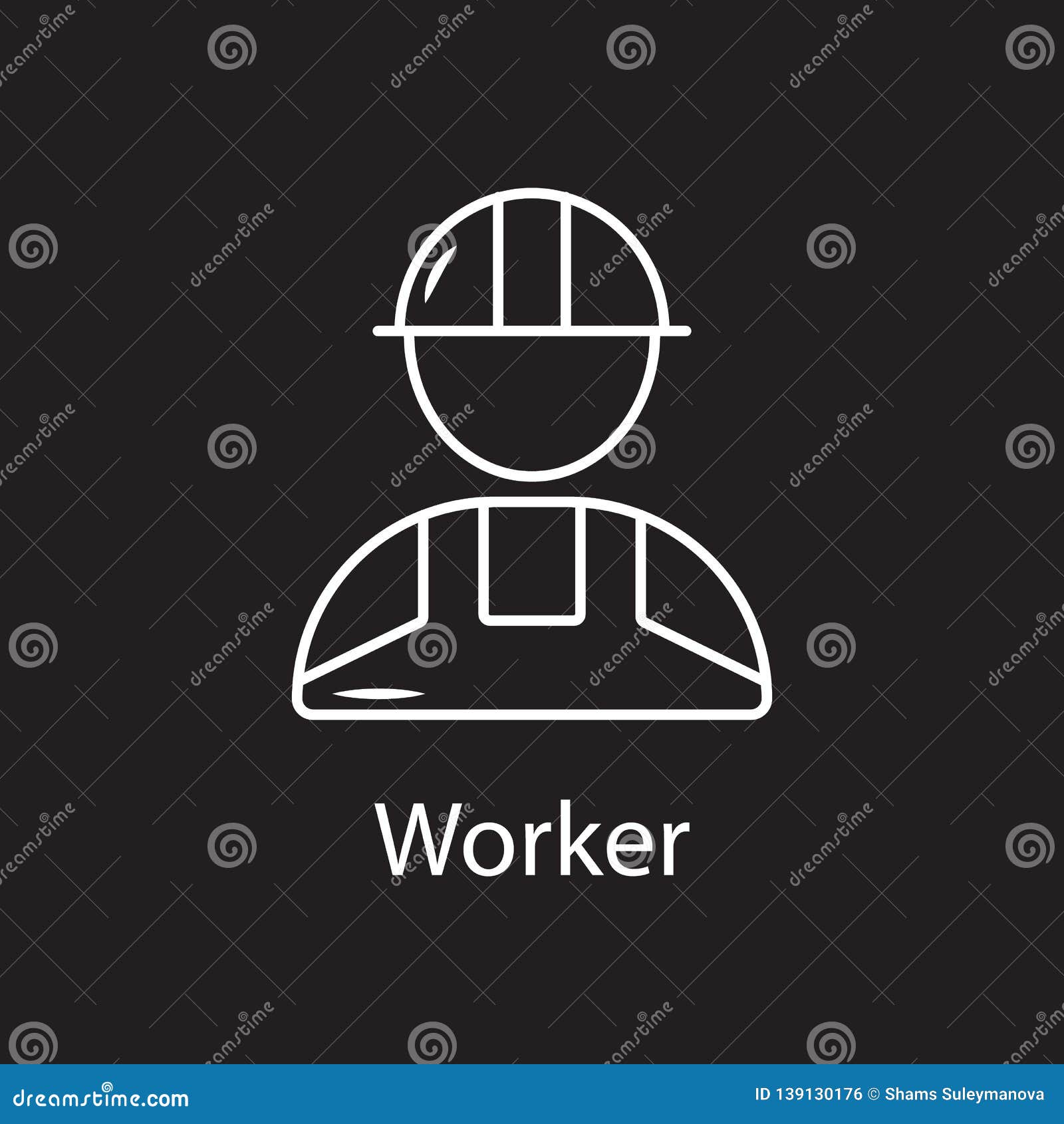 Worker Icon Icon. Simple Element Illustration. Worker Icon Symbol ...