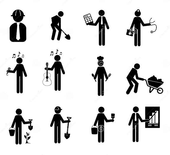 Worker icon stock vector. Illustration of isolated, human - 31864565