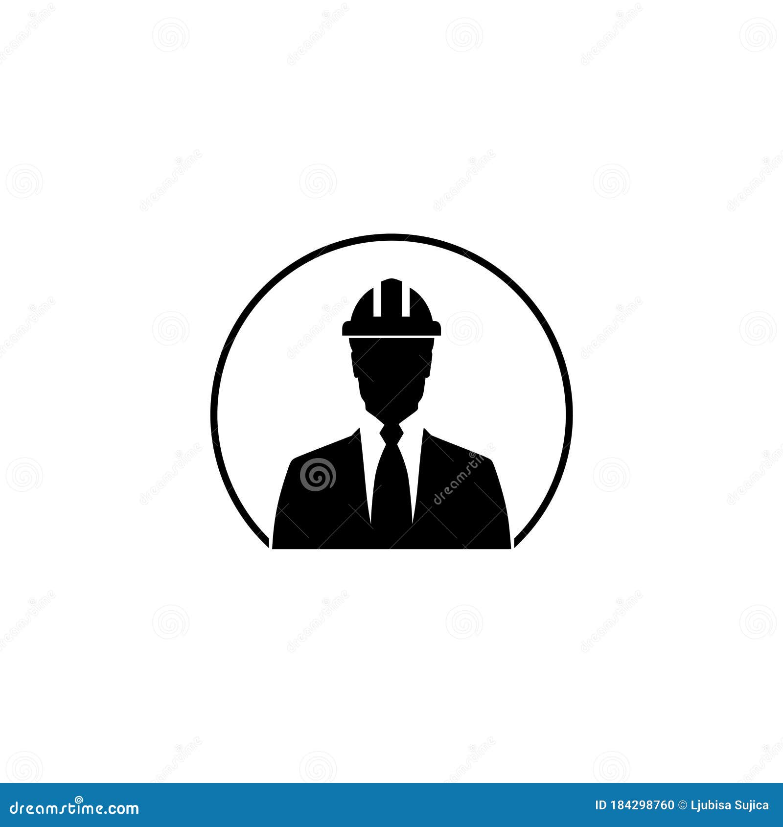 Worker Icon Isolated On White Background Stock Vector - Illustration of ...
