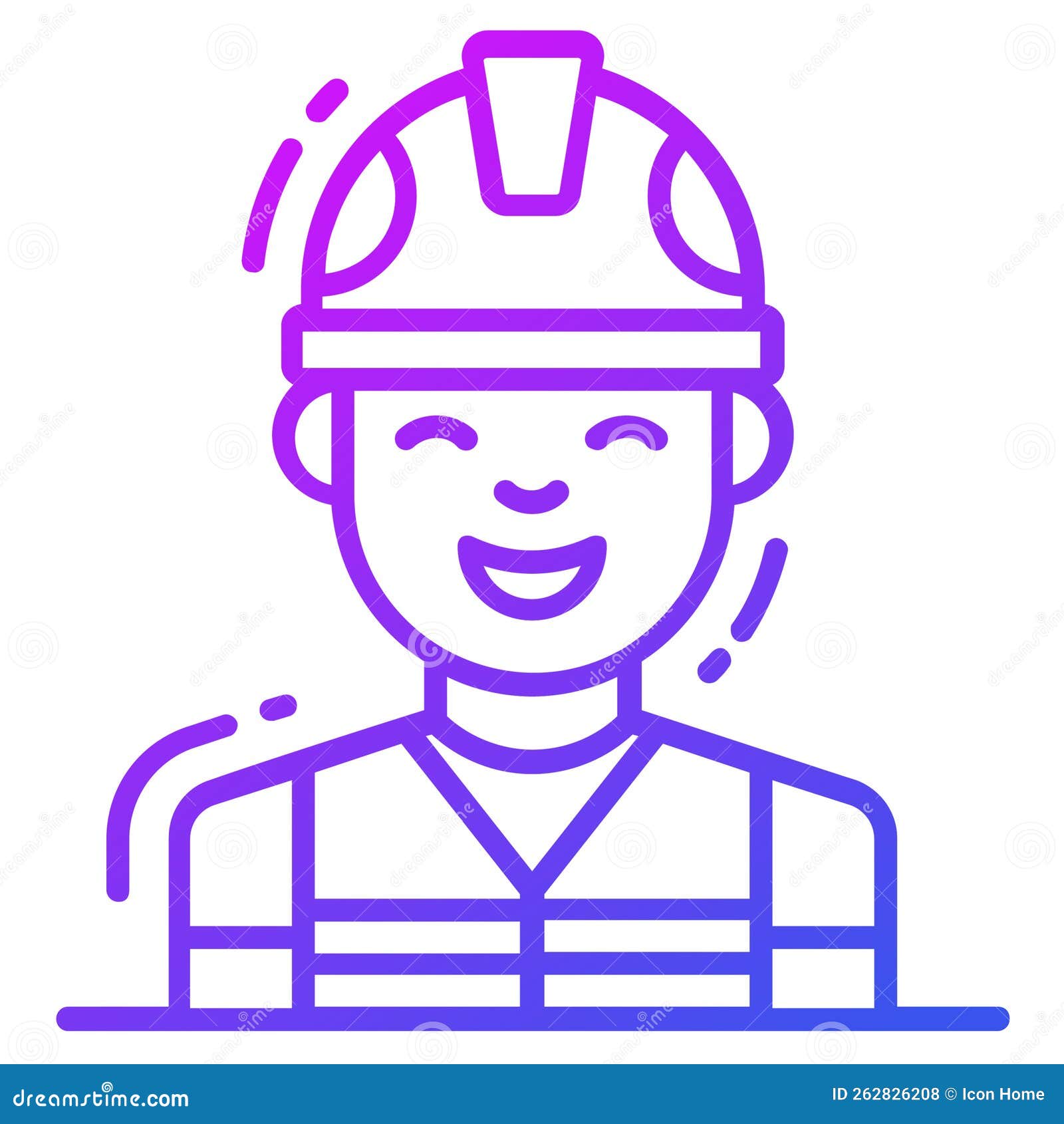 Worker Icon, Single Avatar Vector Illustration Stock Vector ...