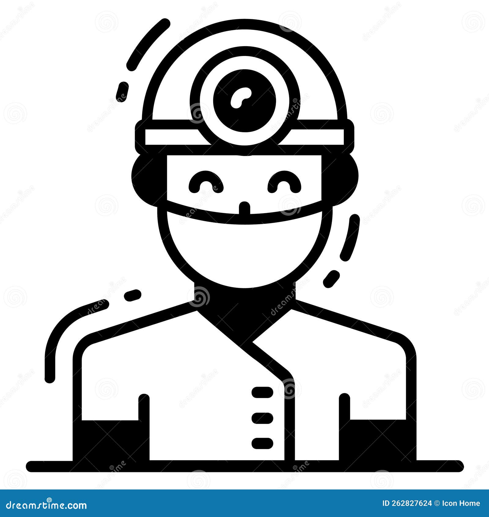 Worker Icon, Single Avatar Vector Illustration Stock Vector ...