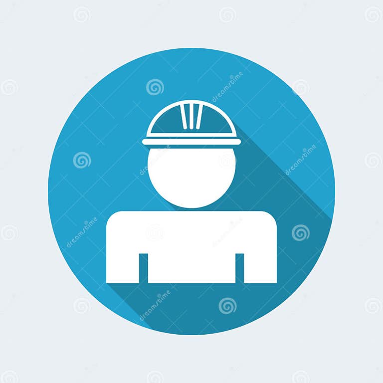 Worker icon stock vector. Illustration of vector, single - 96394909