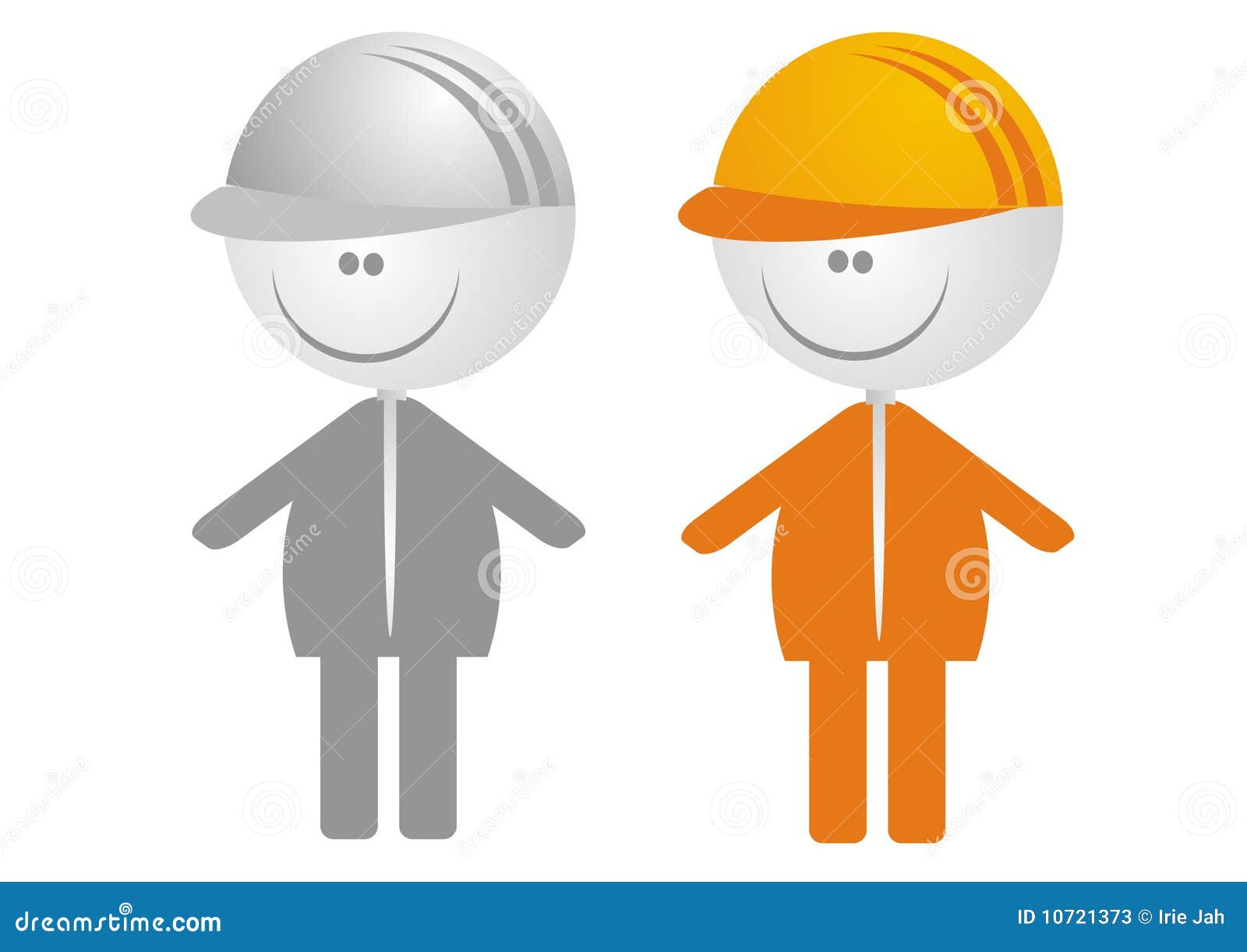 Worker icons stock illustration. Illustration of yellow - 10721373