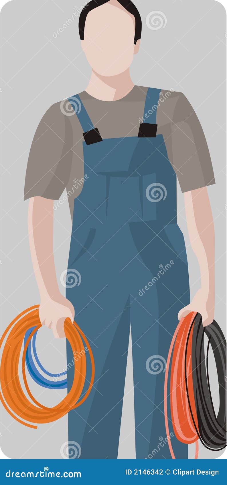 Worker illustration series stock illustration. Illustration of male ...