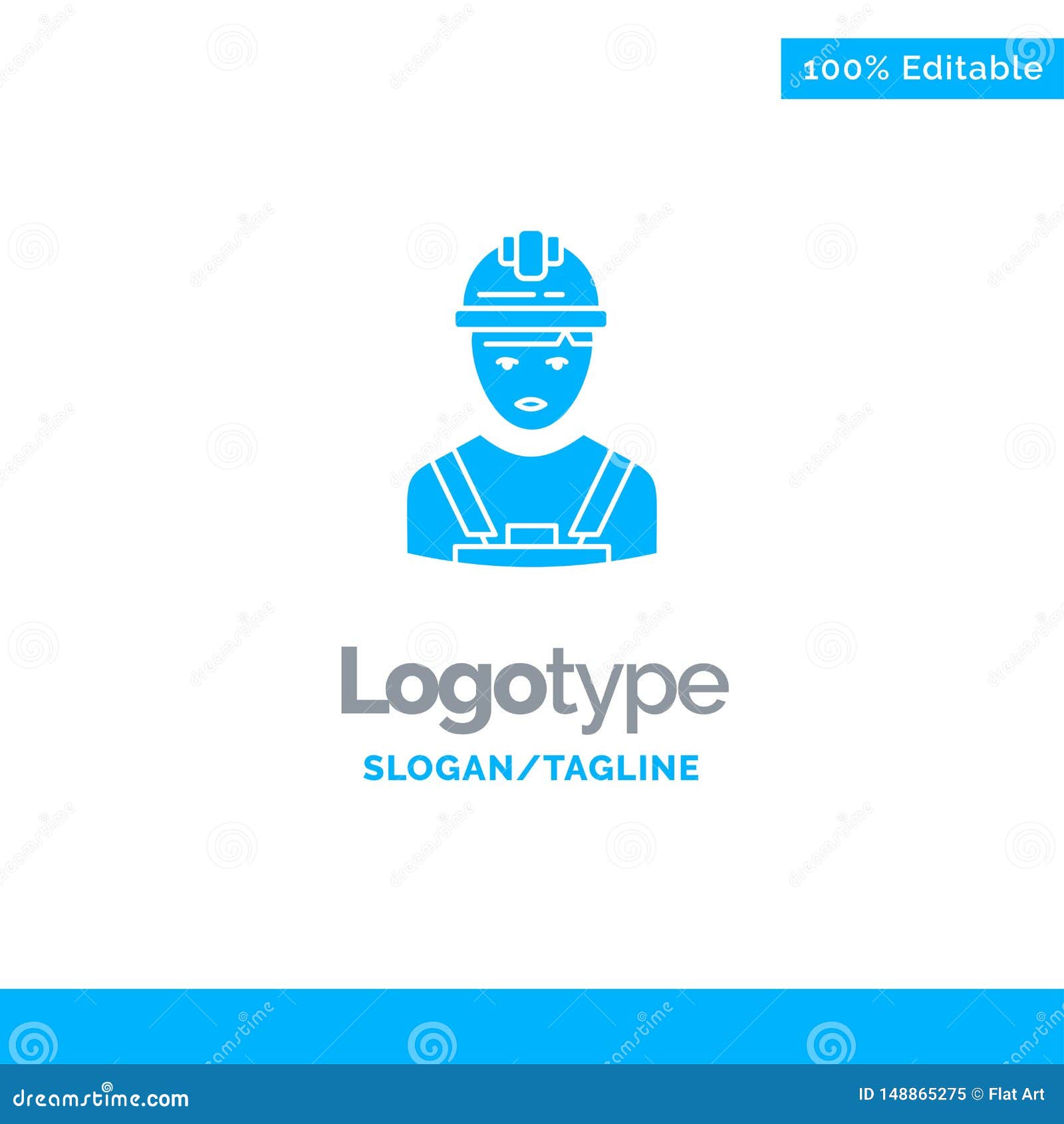 Worker, Industry, Avatar, Engineer, Supervisor Blue Solid Logo Template ... Worker, Industry, Avatar, Engineer, Supervisor Blue Solid Logo Template ...