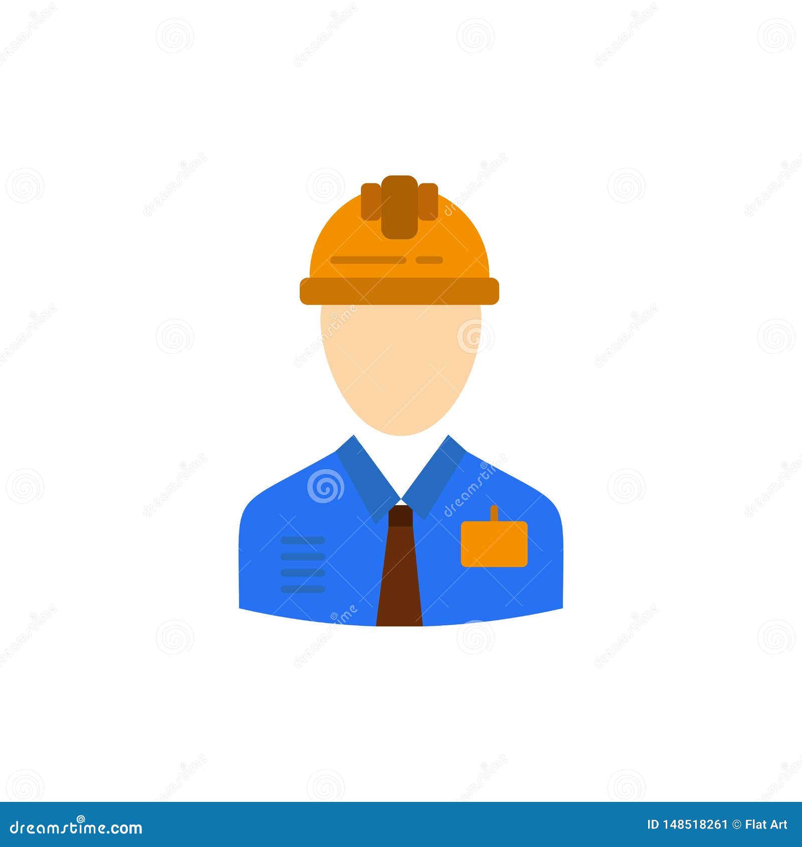 Worker, Industry, Construction, Constructor, Labour, Labor Flat Color ...