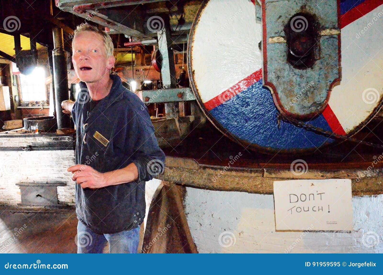 Worker Inside a Dutch Windmill Editorial Image - Image of windmill ...