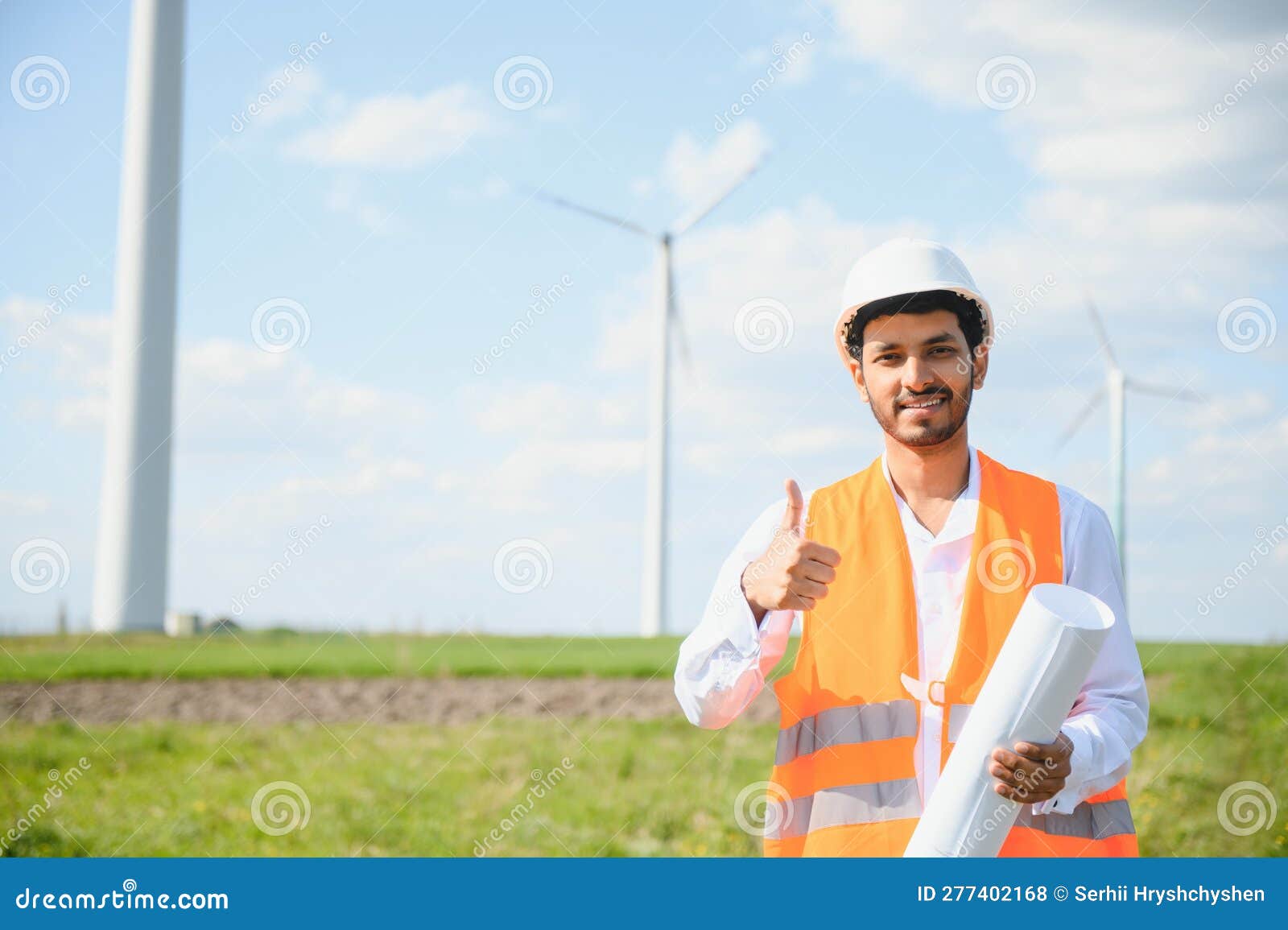 Worker Inside Sustainable Energy Industry - Engineer Working at ...