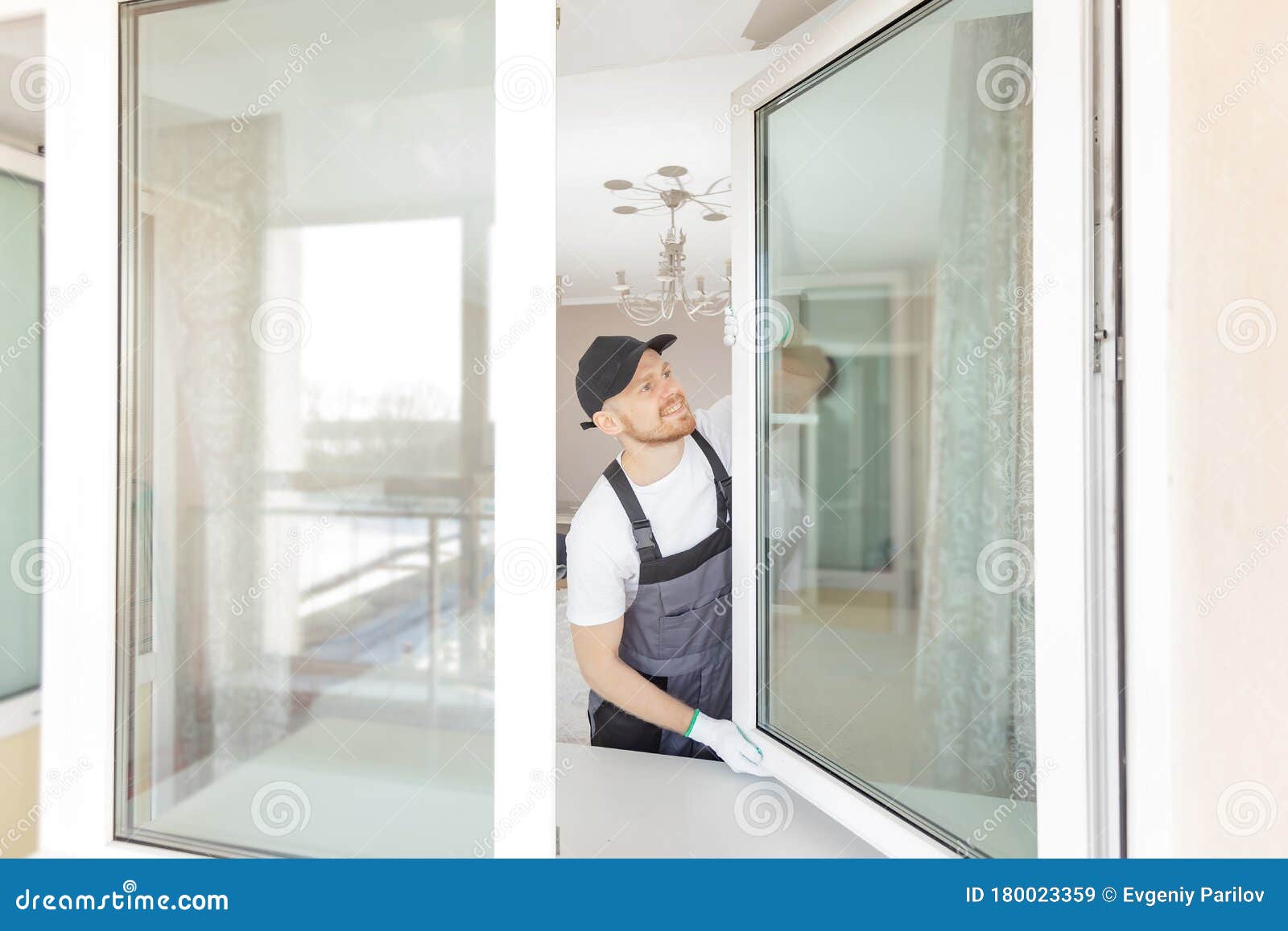 Installation Of A Window Roller With A Holder. Installation Tool ...