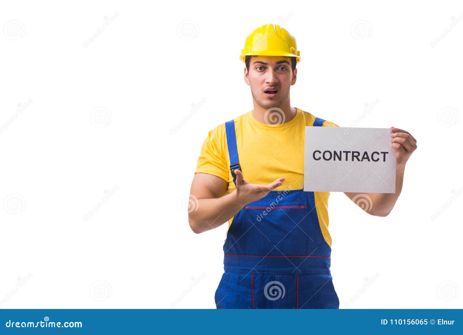 Worker Not Happy with His Employment Contract Stock Image - Image of ...
