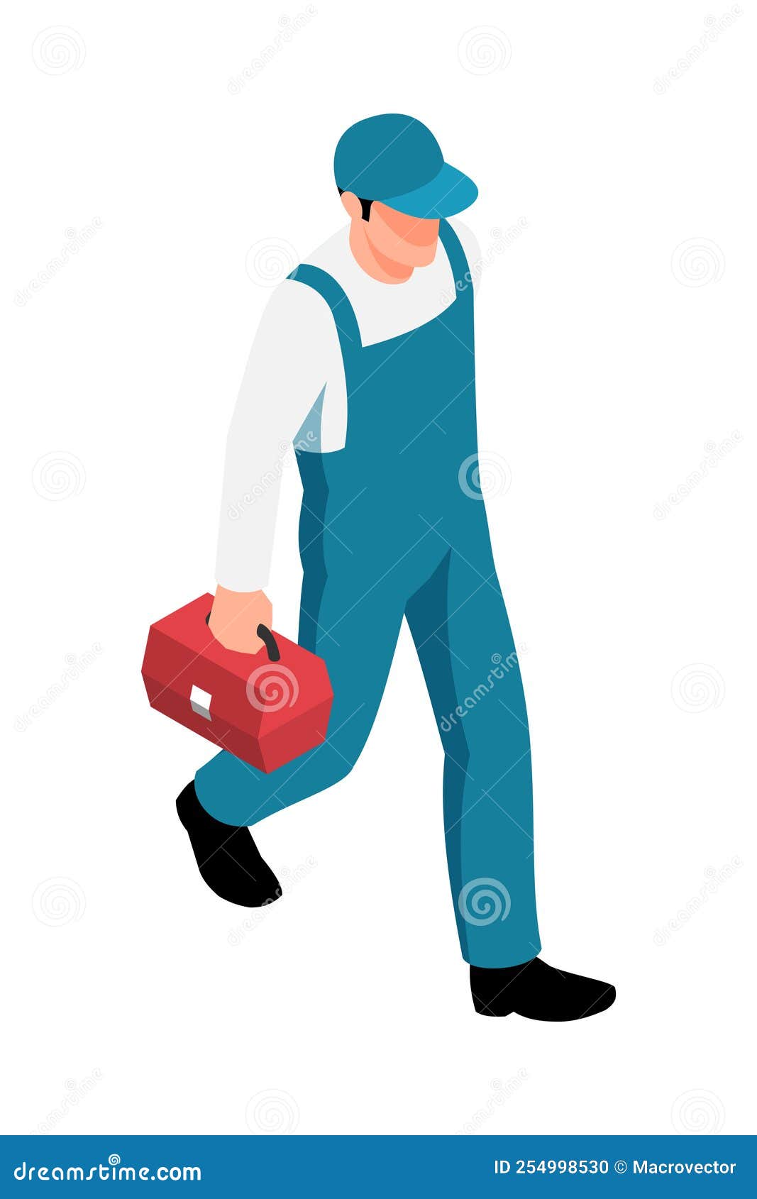 Worker Isometric Illustration Stock Vector - Illustration of ...