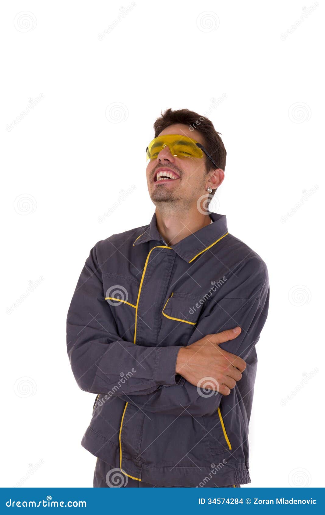 Worker laughs stock photo. Image of resolution, worker - 34574284