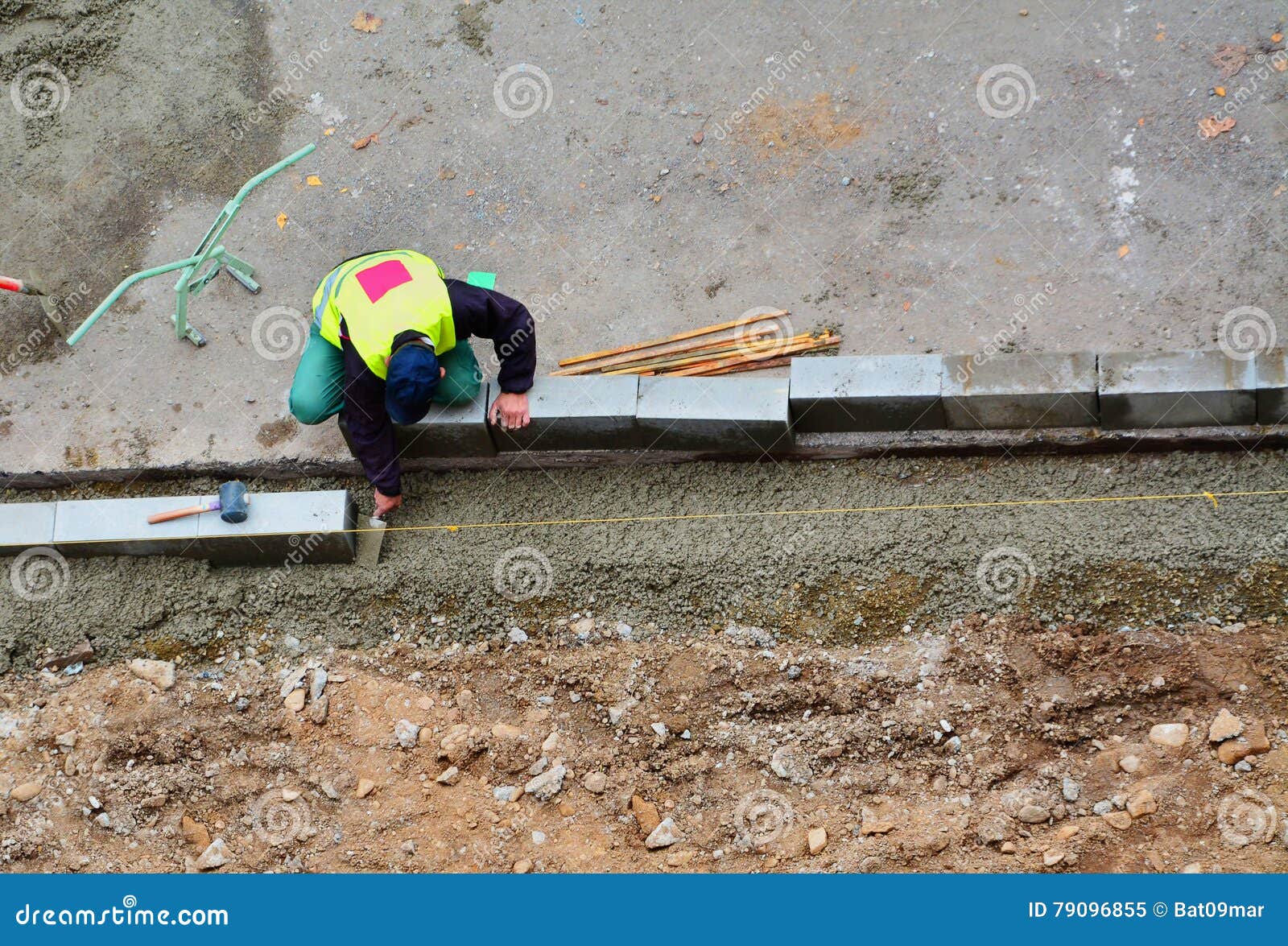 Worker Levels Tiles Measure Stock Photography | CartoonDealer.com #25671548