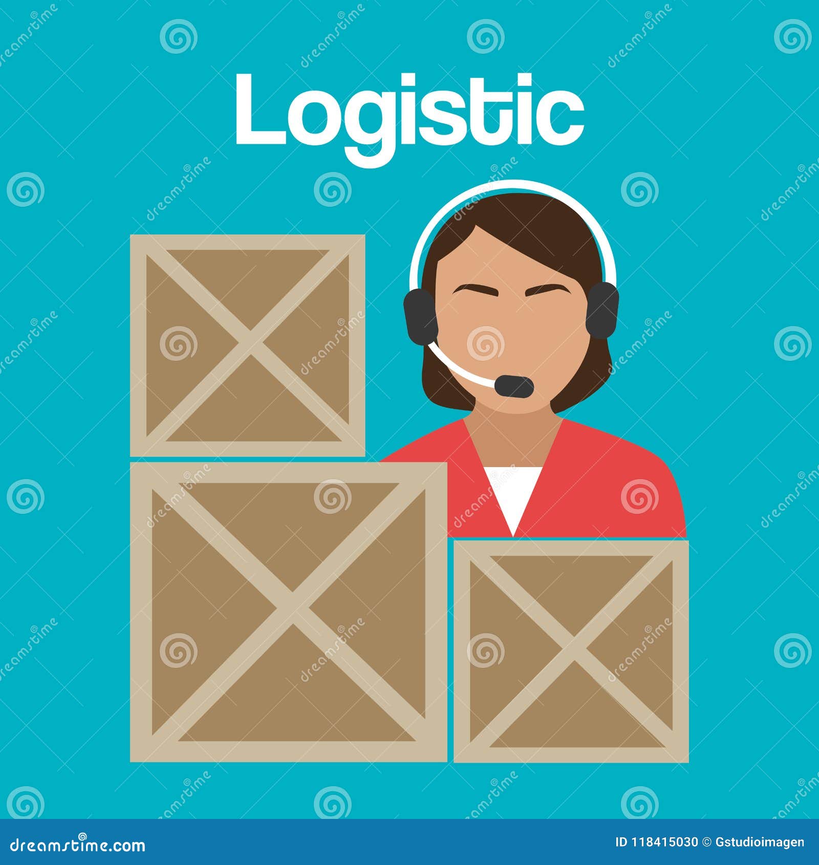 Worker Logistic Service Avatar Stock Vector - Illustration of handyman ...