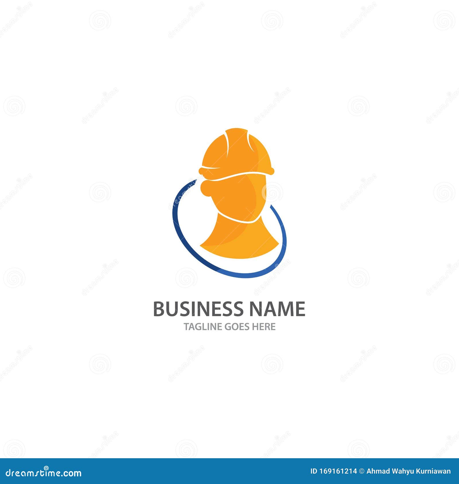 Worker logo vector stock vector. Illustration of industry - 169161214