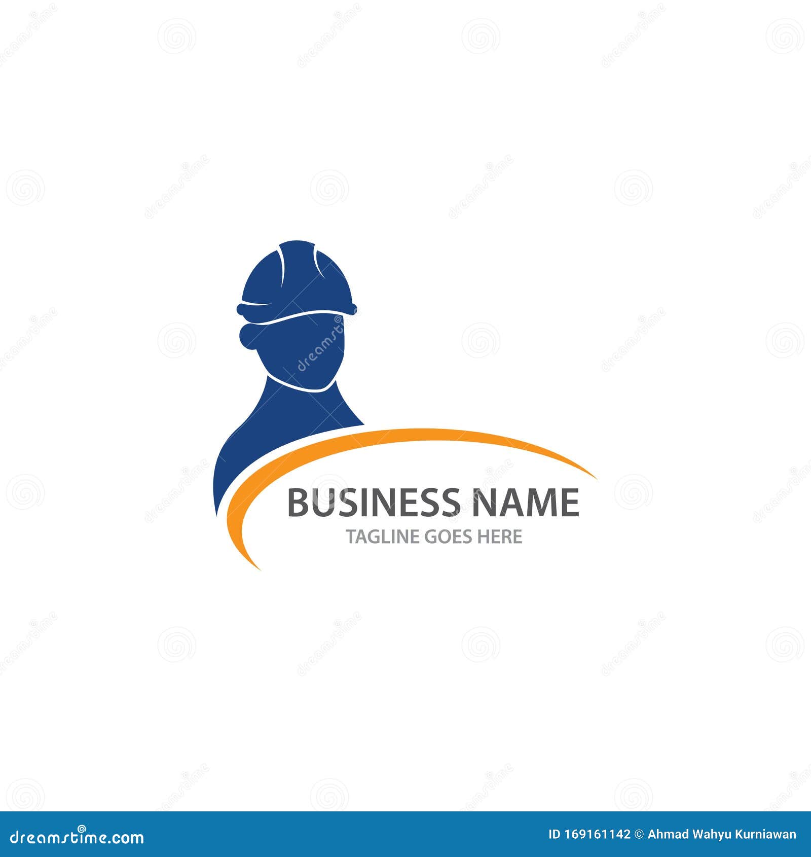 Worker logo vector stock vector. Illustration of protective - 169161142
