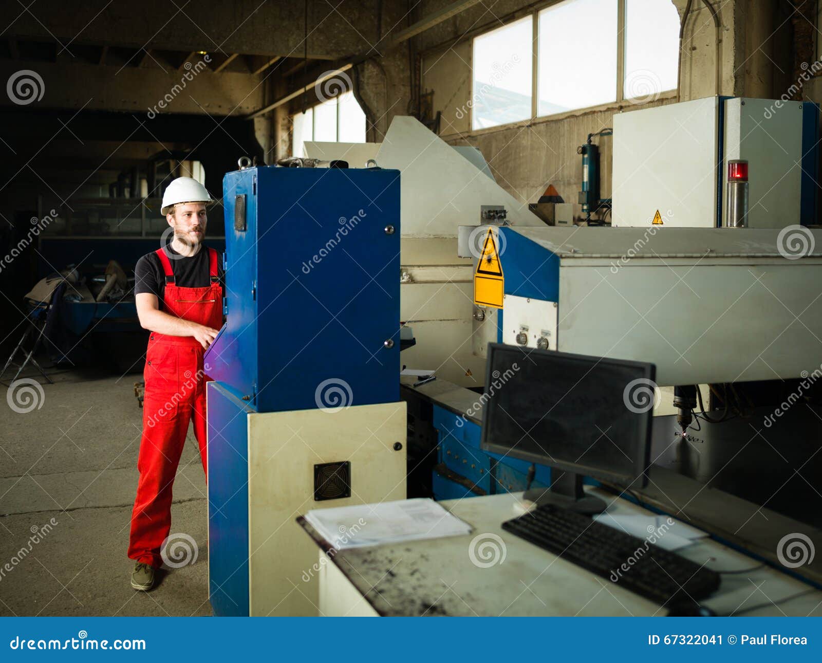 Worker looking busy stock image. Image of iron, machine - 67322041