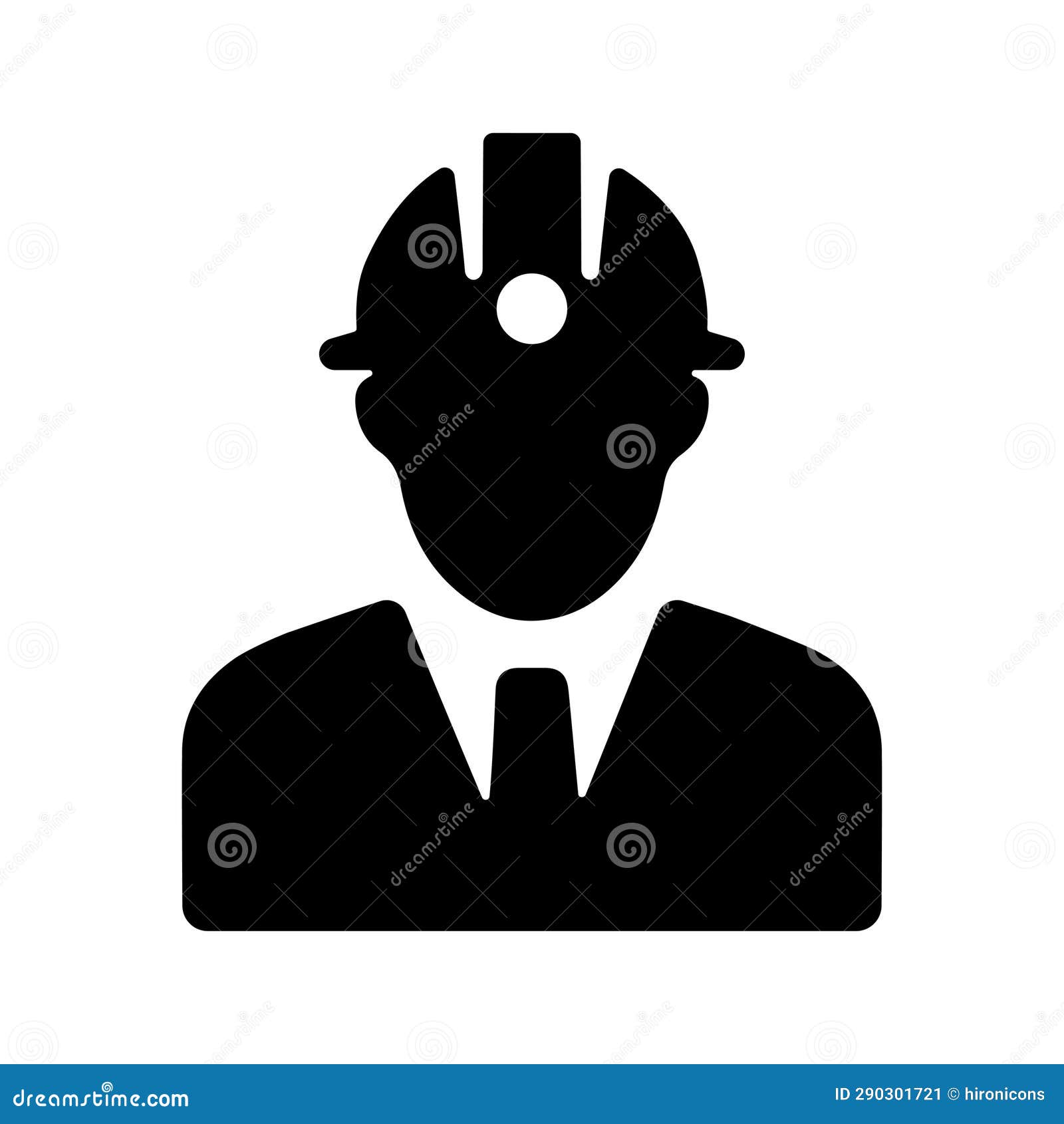Worker Man icon stock illustration. Illustration of human - 290301721
