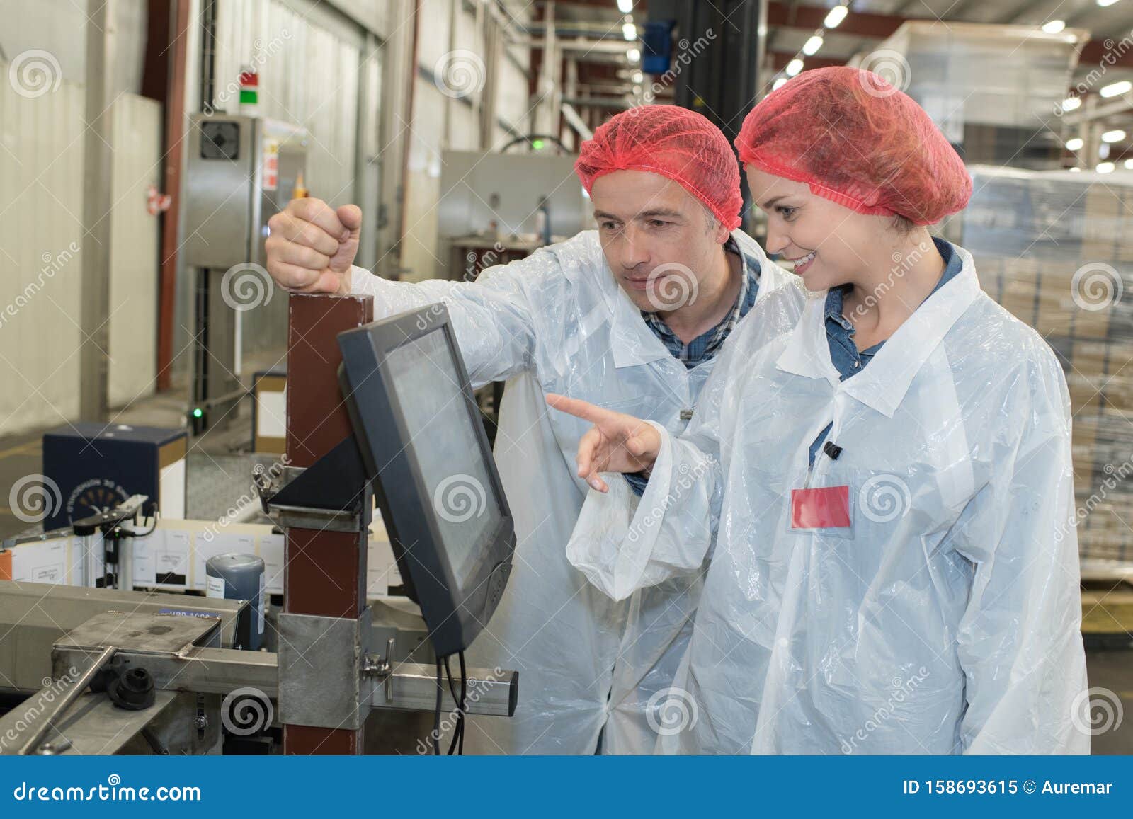Worker and Manager Checking Stocks at Factory Stock Image - Image of ...